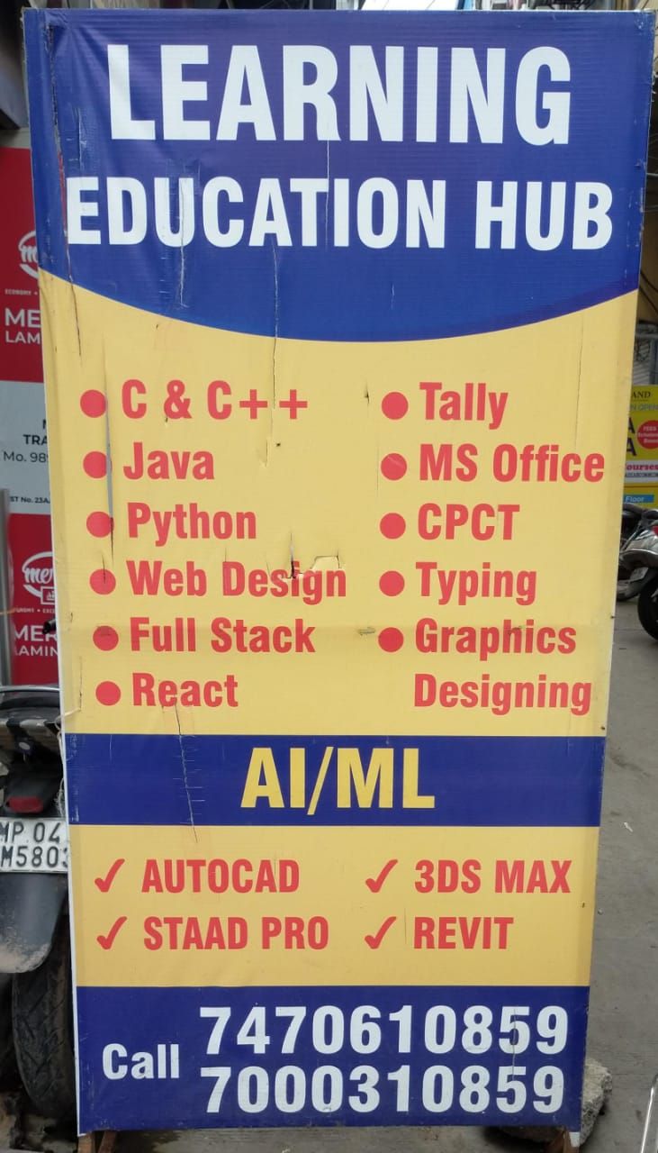 LEARNING EDUCATION HUB 131/16, KALPATARU TOWER, M.P.NAGAR,ZONE-II